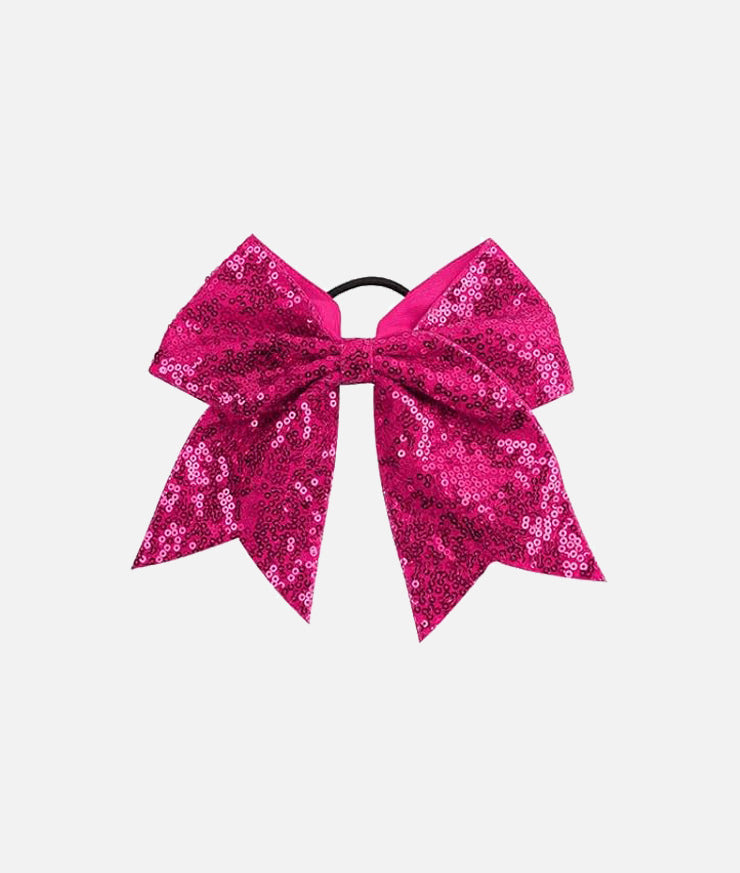 Fuschia Sparkle Hair Bow – Sparkle Athletic