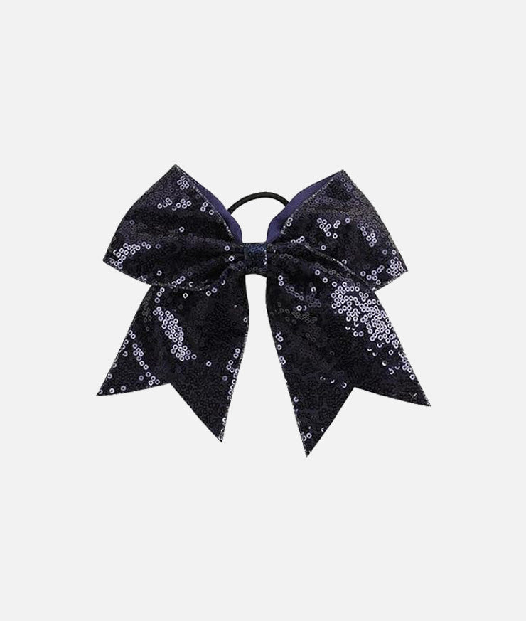 Navy Blue Sparkle Hair Bow – Sparkle Athletic