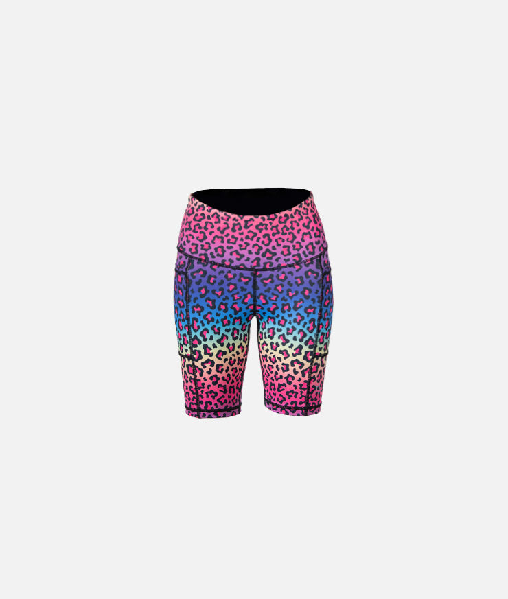Rainbow Cheetah Spandex Running Shorts – Sparkle Athletic