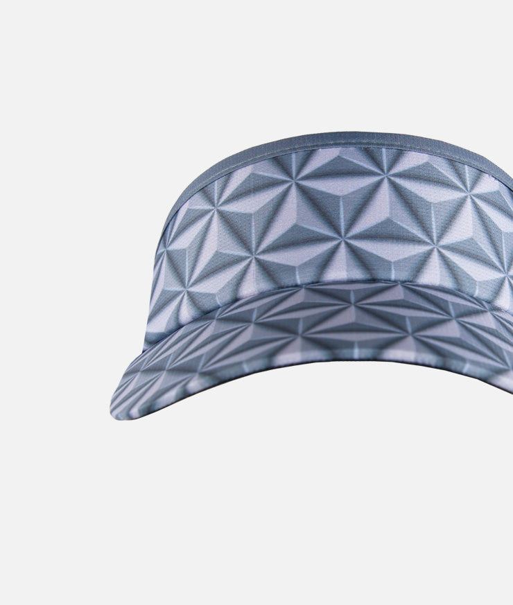 Geodesic Space Triangles Headsweats Running Visor – Sparkle Athletic