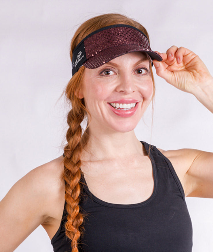 Brown Sparkle Headsweats Running Visor – Sparkle Athletic