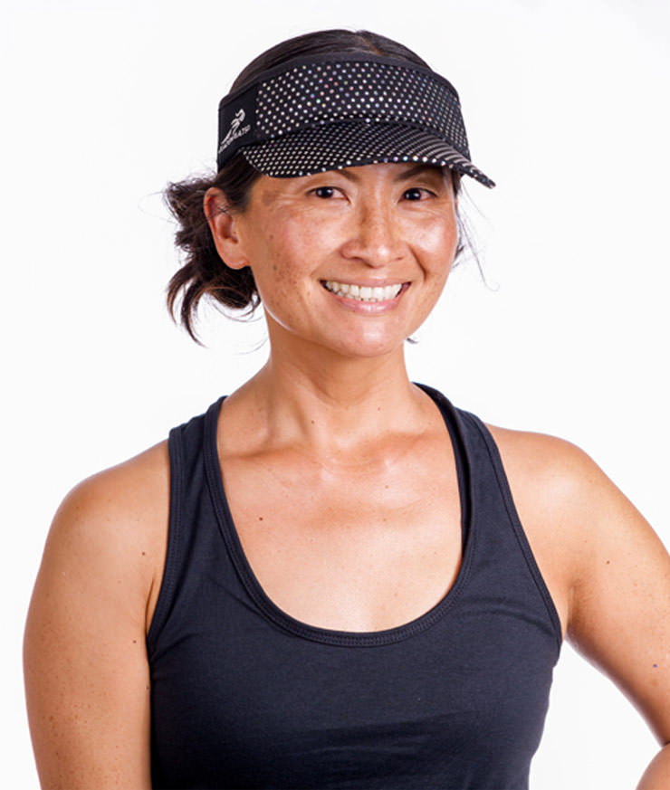 Midnight Black Sparkle Headsweats Running Visor – Sparkle Athletic