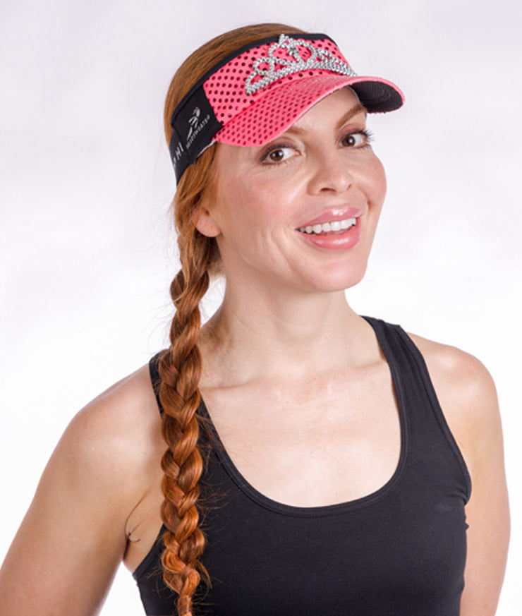 Pink Tiara Sparkle Headsweats Running Visor – Sparkle Athletic